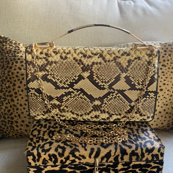 Bags | Vintage Genuine Snakeskin Handbag | Poshmark